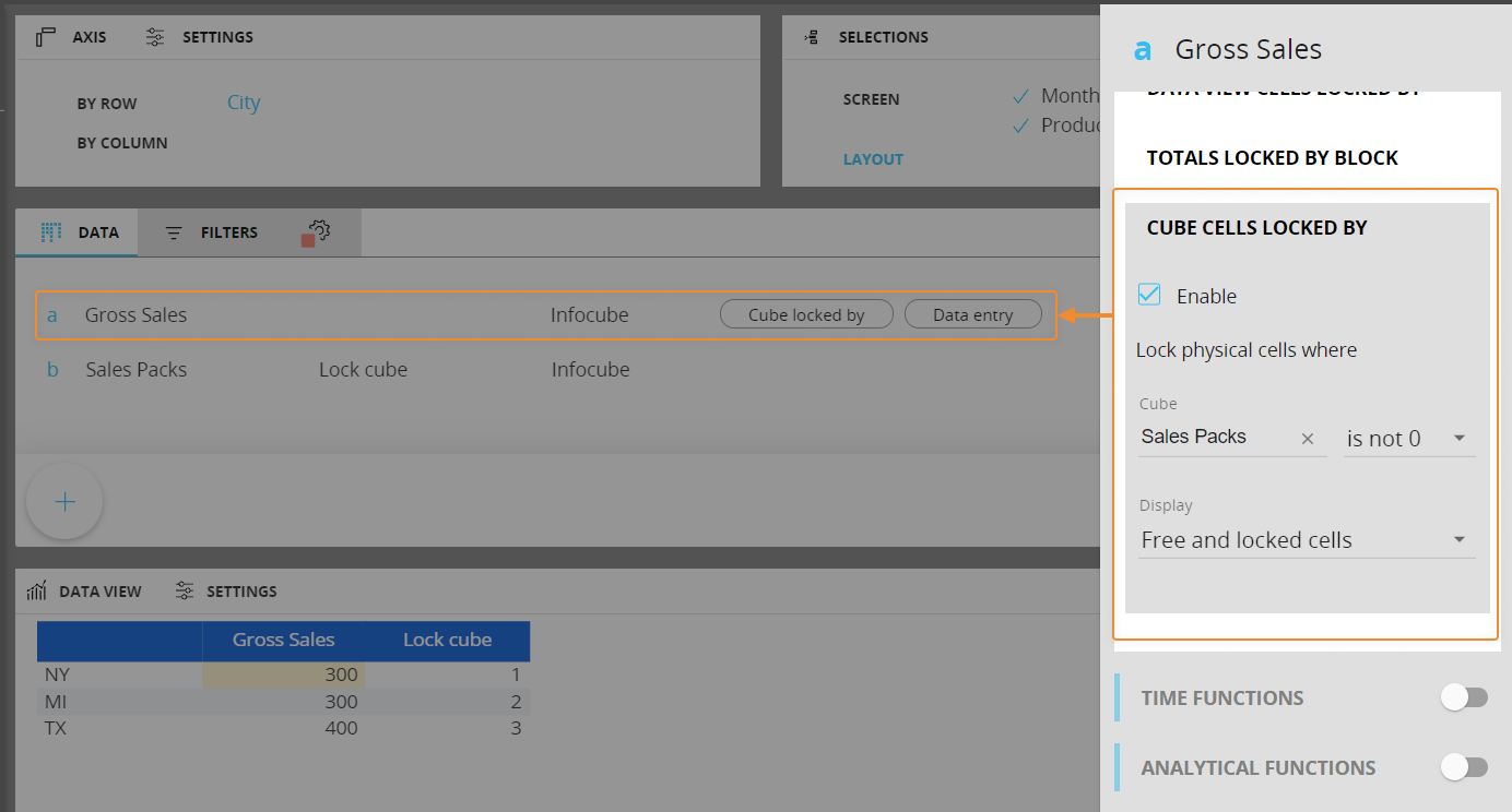 About Data Block settings