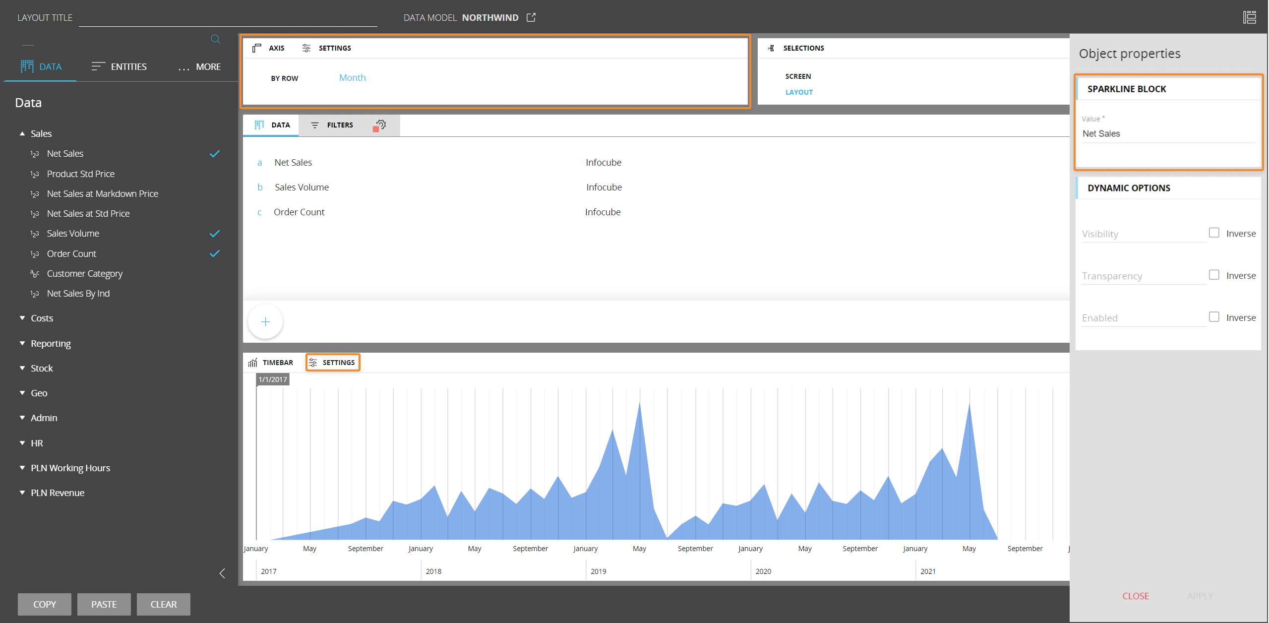 Creating a Timebar Object